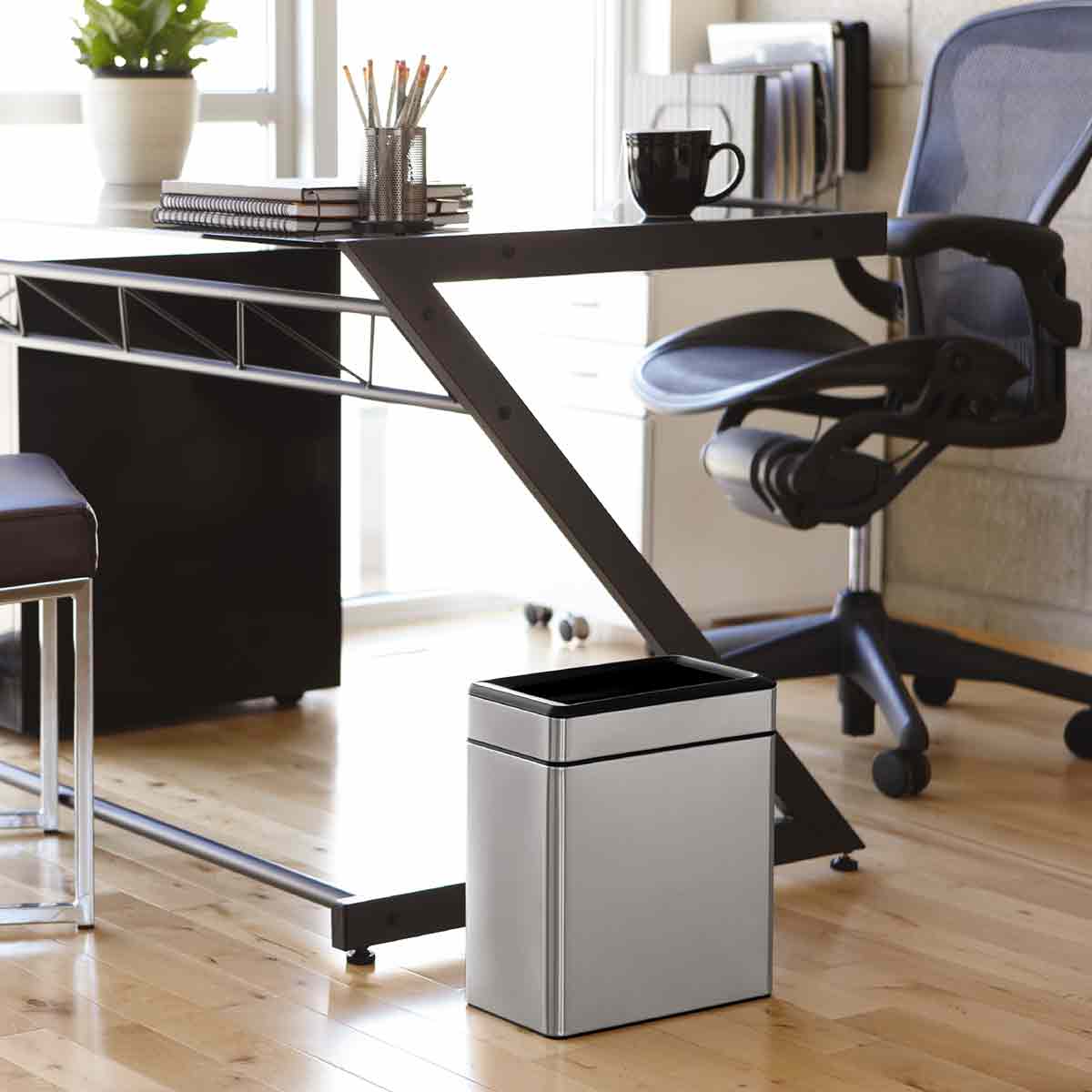 10 litre, profile open bin - simplehuman