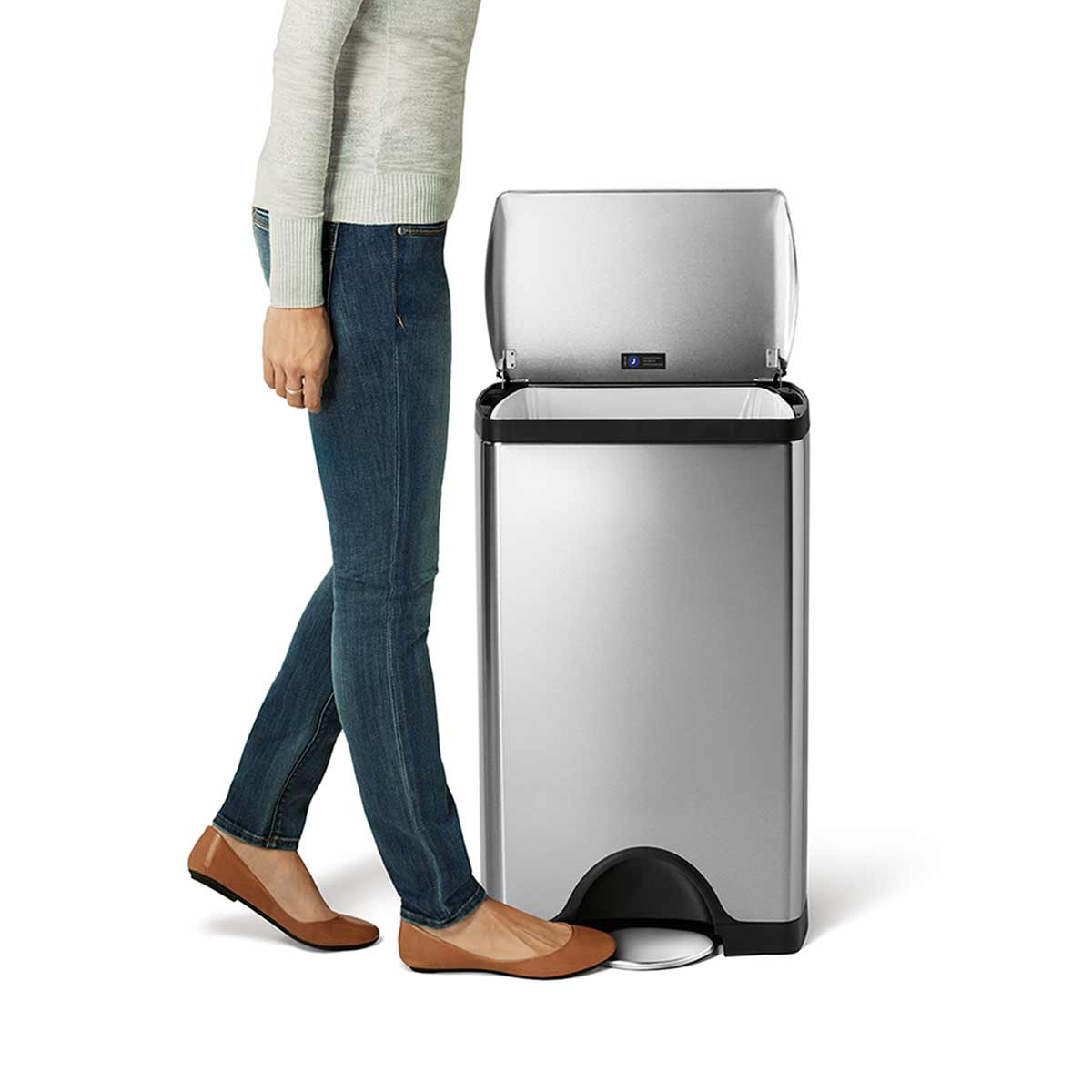 50 Litre, Rectangular Pedal Bin - Simplehuman