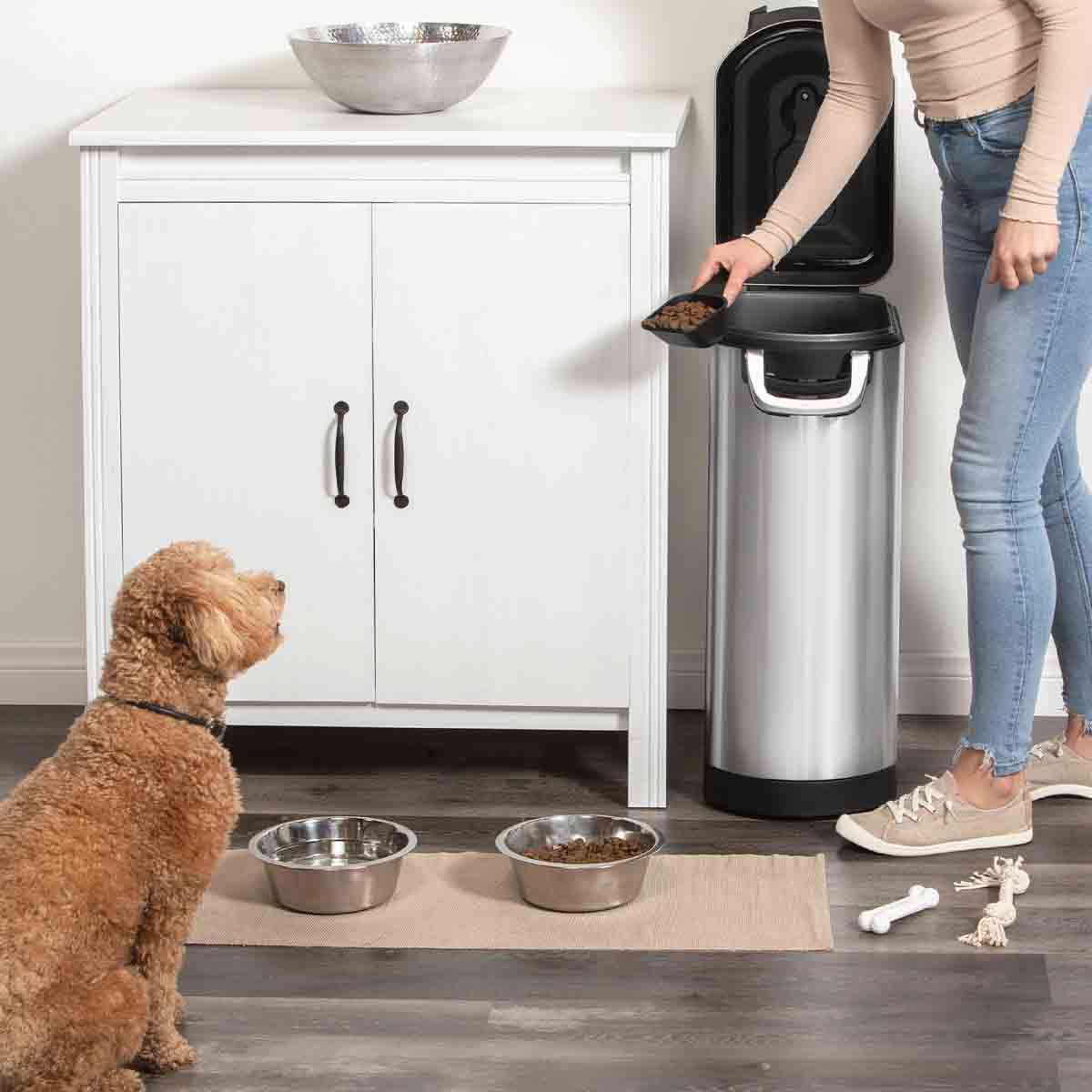 Large dog food storage container store