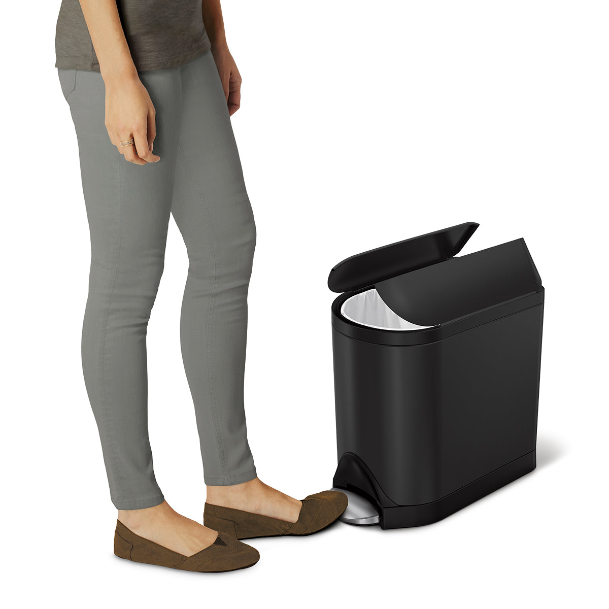 10 litre, butterfly pedal bin - simplehuman